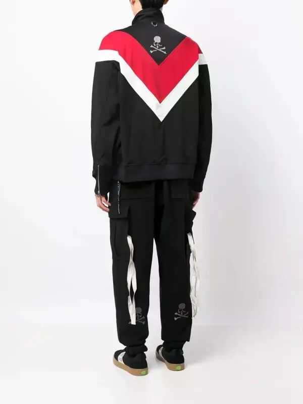 MASTERMIND WORLD Embroidered-logo Colour-block Jacket
