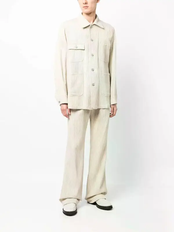 TAAKK Textured-effect Shirt Jacket
