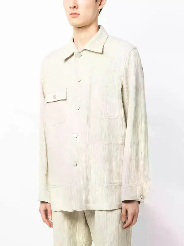 TAAKK Textured-effect Shirt Jacket