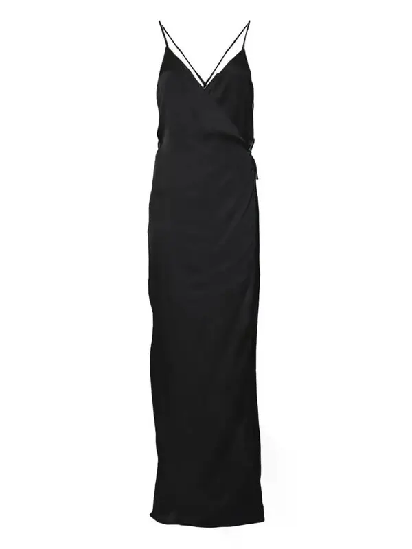 NINEMINUTES V-neck Slip Dress - Black