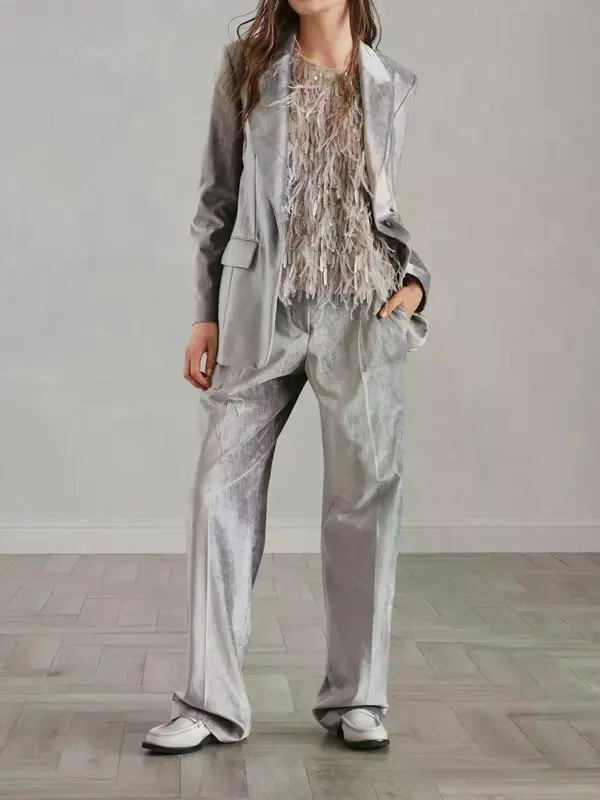 Brunello Cucinelli Embroidered Top - Neutrals
