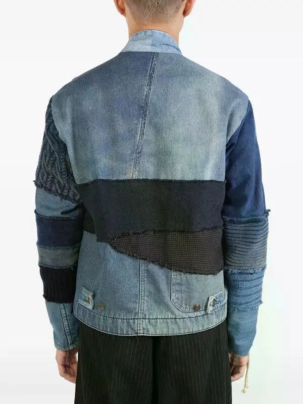 GREG LAUREN Mixed S Gl1 Cropped Jacket