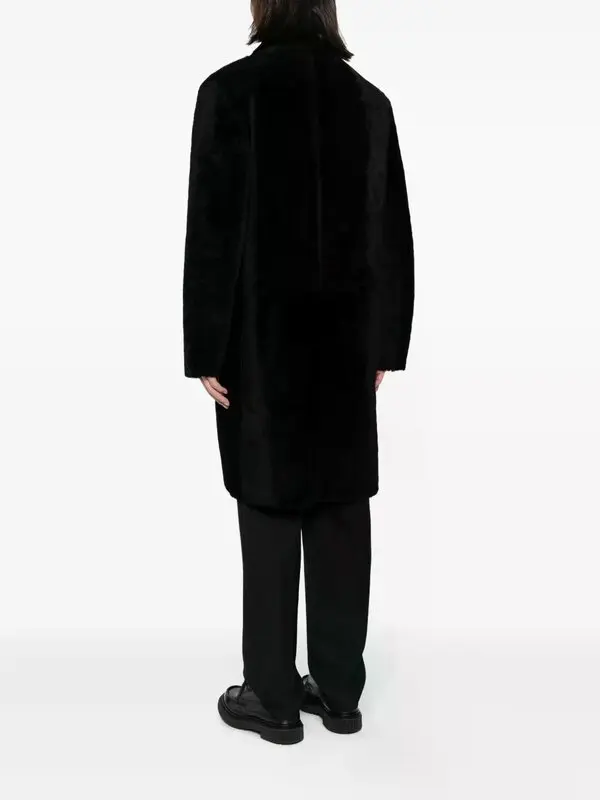Paul Smith Single-breasted Leather Coat