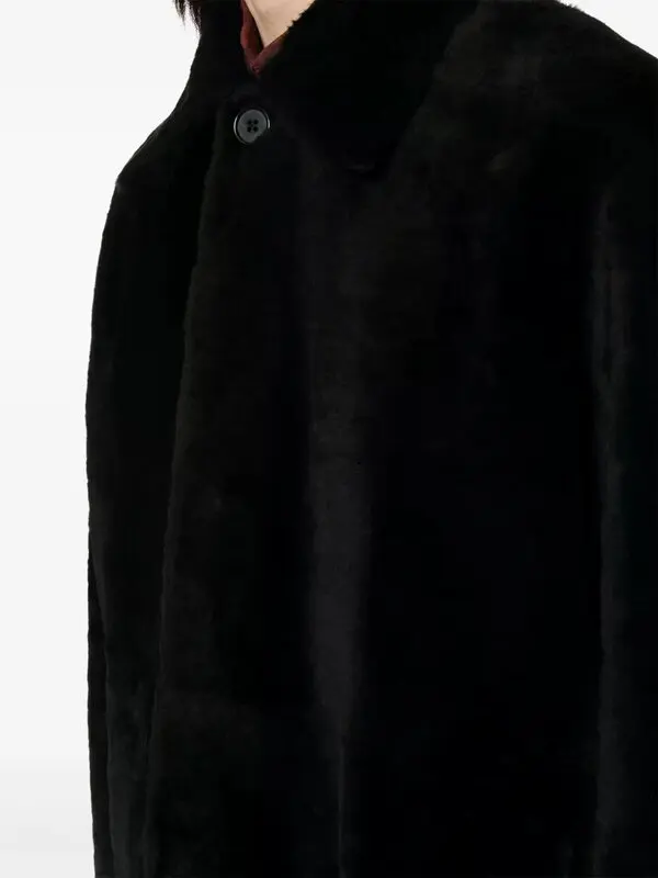 Paul Smith Single-breasted Leather Coat