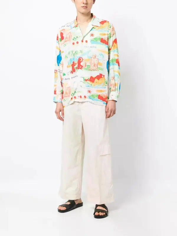 ENDLESS JOY Graphic-print Long-sleeve Shirt - Multicolour