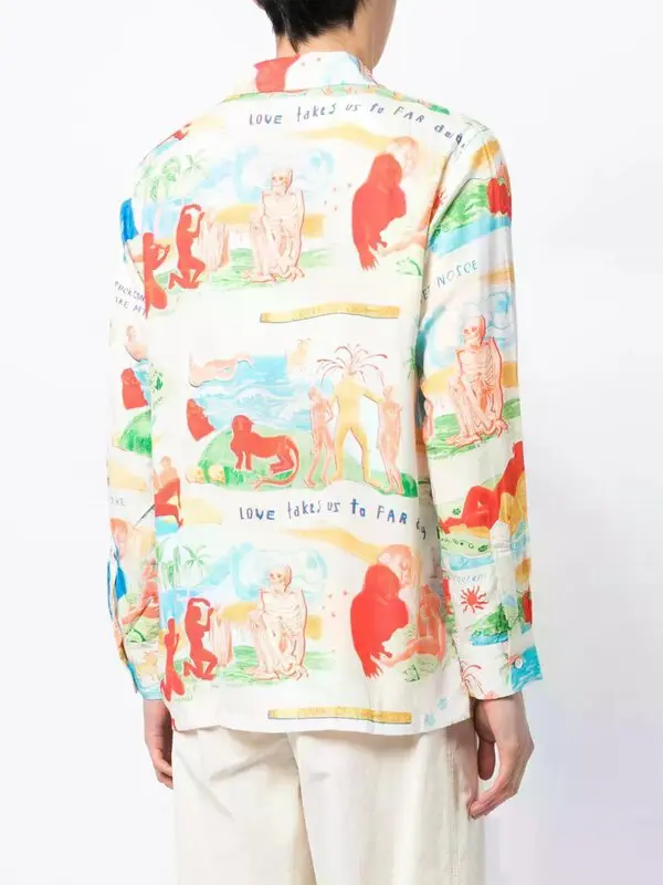ENDLESS JOY Graphic-print Long-sleeve Shirt - Multicolour