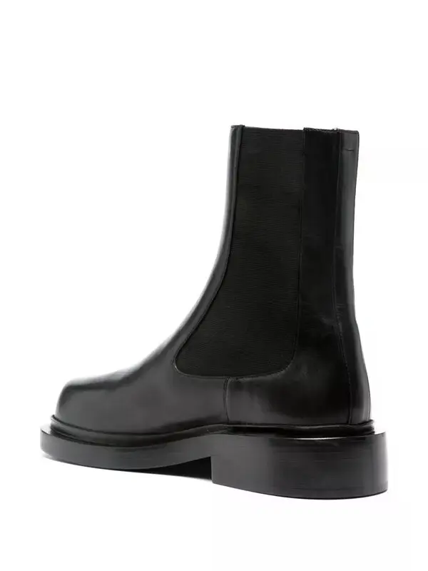 JIL SANDER Leather Boots - Black