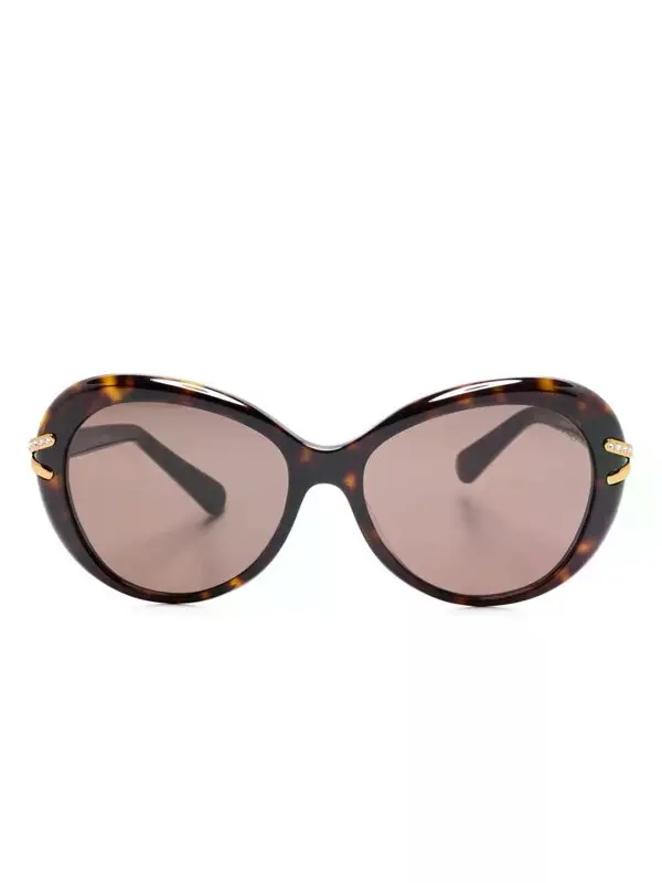 SWAROVSKI Crystal-embellished Sunglasses - Brown