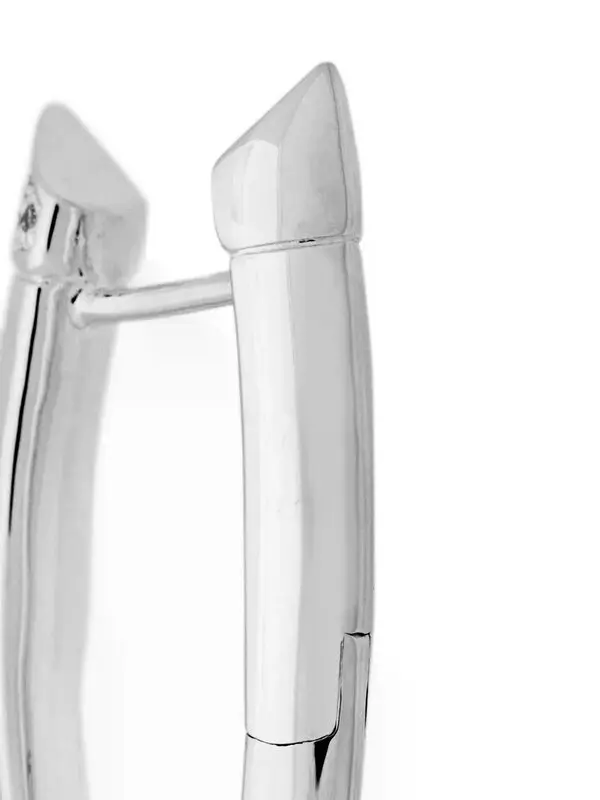SHAUN LEANE Sabre Diamond Crossover Earrings - Silver