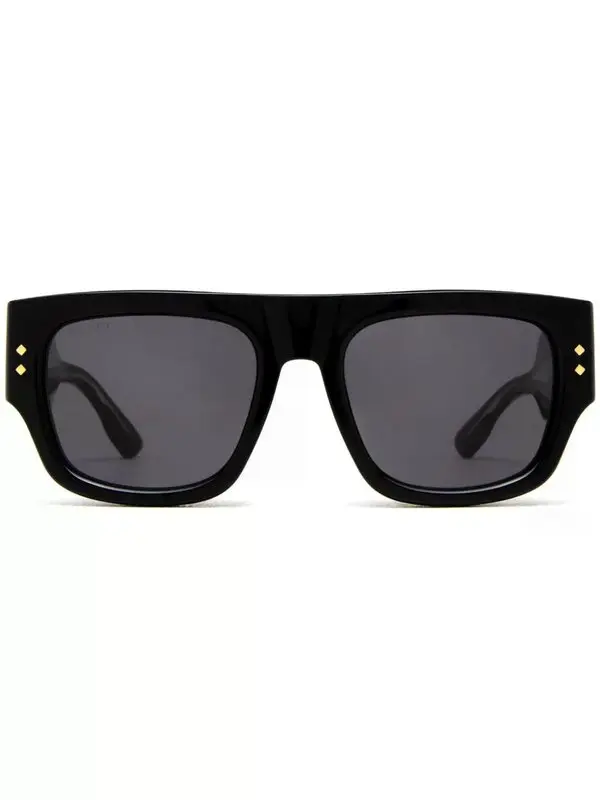 Gucci Rectangle Frame Sunglasses - Black