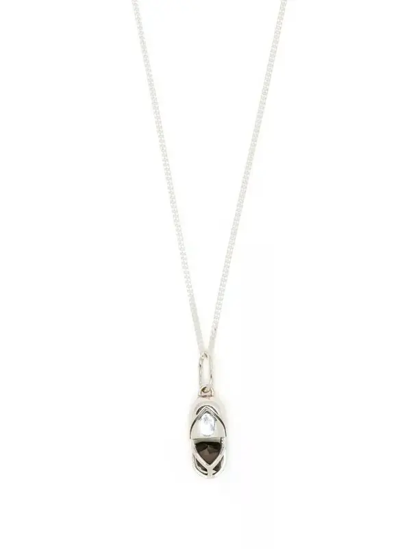 CAPSULE ELEVEN Onyx Pendant Necklace - Silver