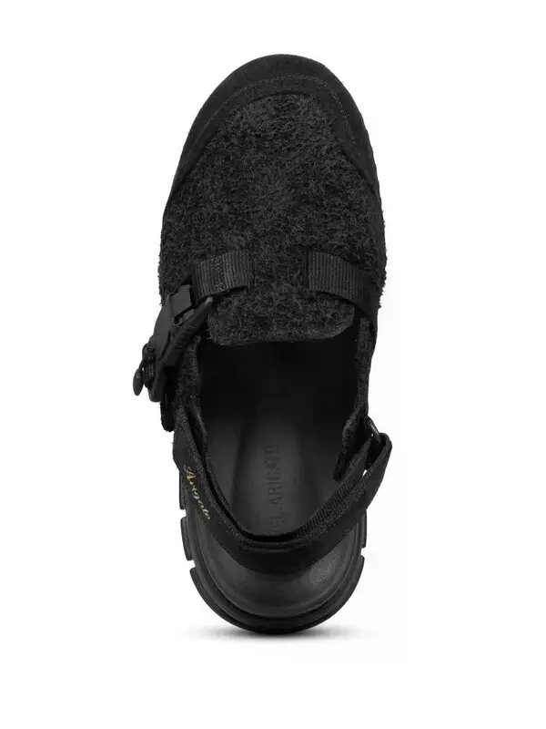 Axel Arigato Suede Decorative Buckle Detail Sneakers