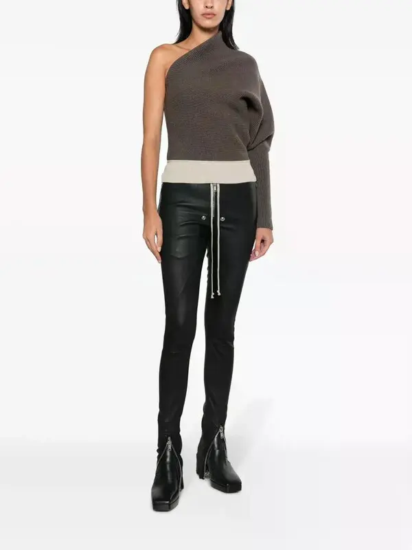 Rick Owens One-shoulder Ribbed-knit Jumper