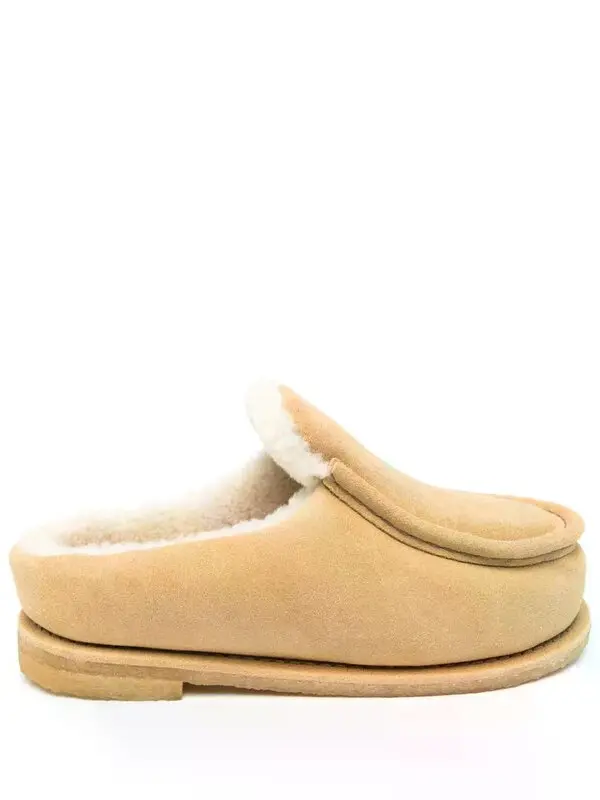 JW Anderson Suede Mules With Shearling Lining