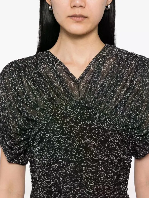 KNWLS Joan Draped V-neck Dress