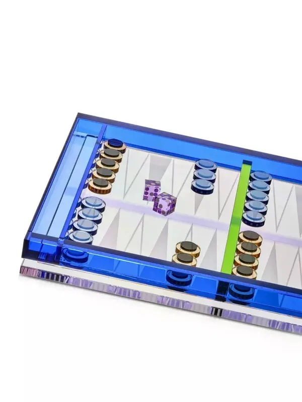 REFLECTIONS COPENHAGEN Crystal Backgammon Set