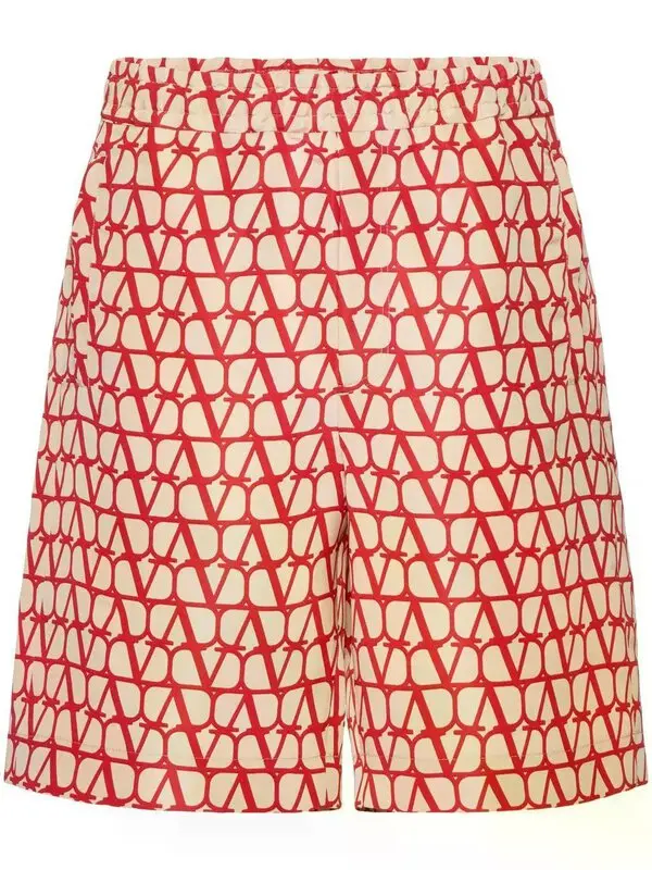 Valentino Garavani Toile Iconographe Bermuda Shorts - Neutrals