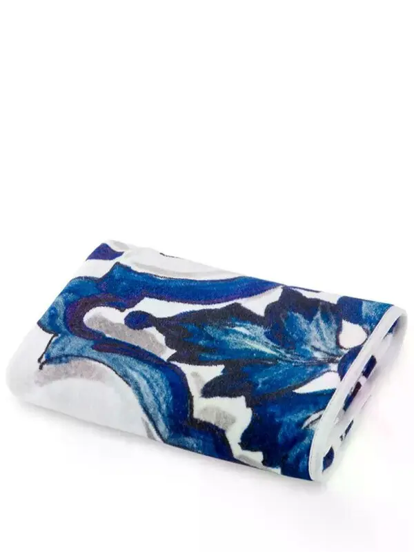 Dolce & Gabbana Terry Cotton Guest Towel - Blue