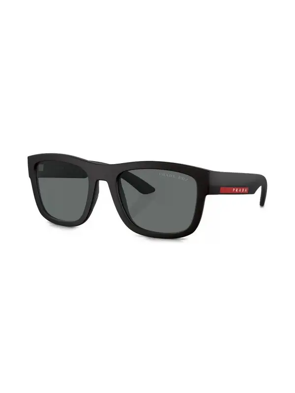 Prada Linea Rossa Ps 01zs Square-frame Sunglasses - Black