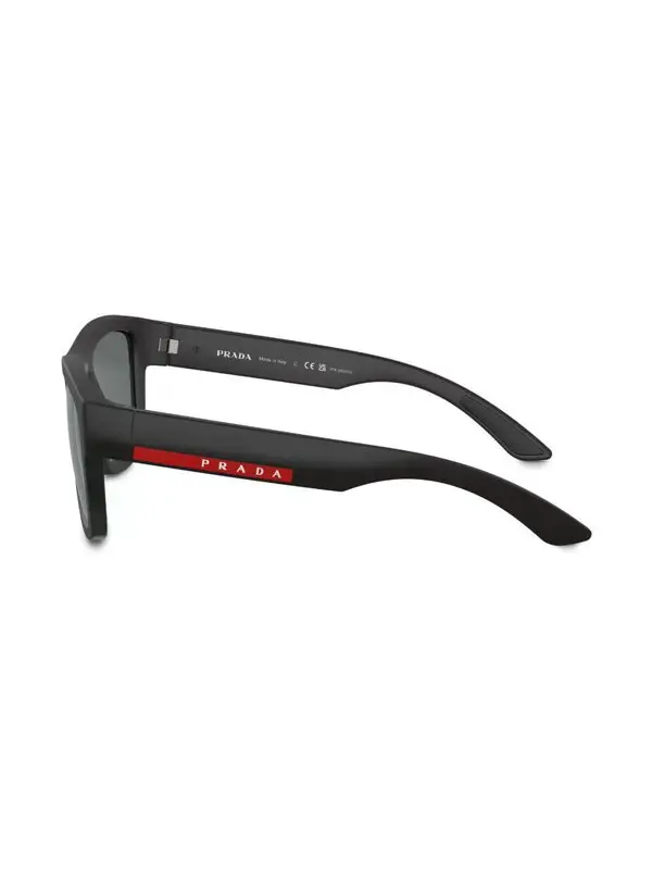 Prada Linea Rossa Ps 01zs Square-frame Sunglasses - Black