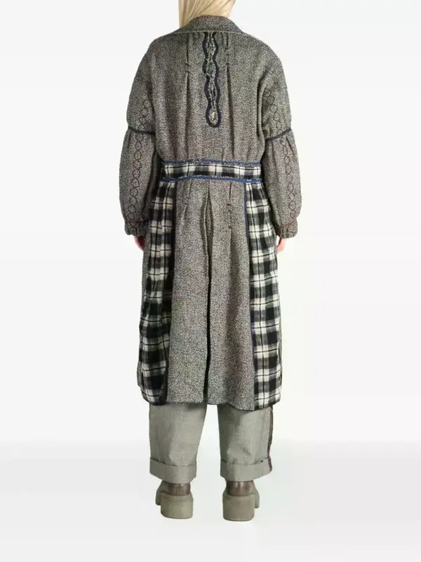 COMMUNS Checked Wool Coat