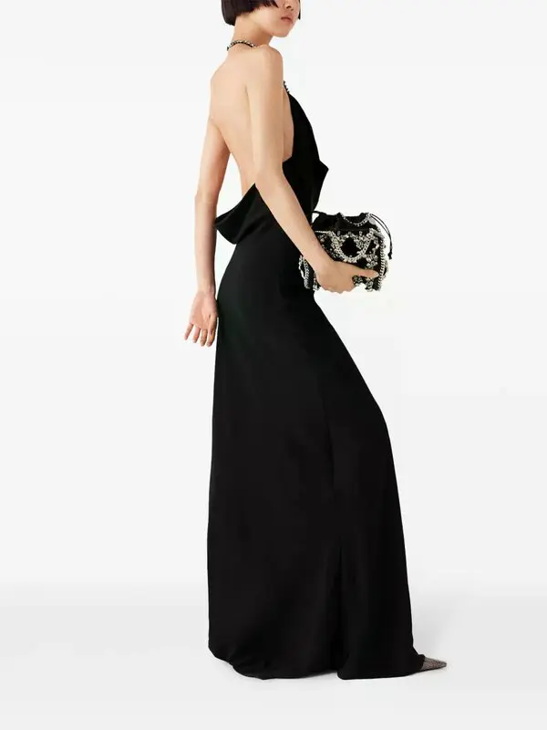 Stella McCartney Crystal-embellished Halterneck Gown