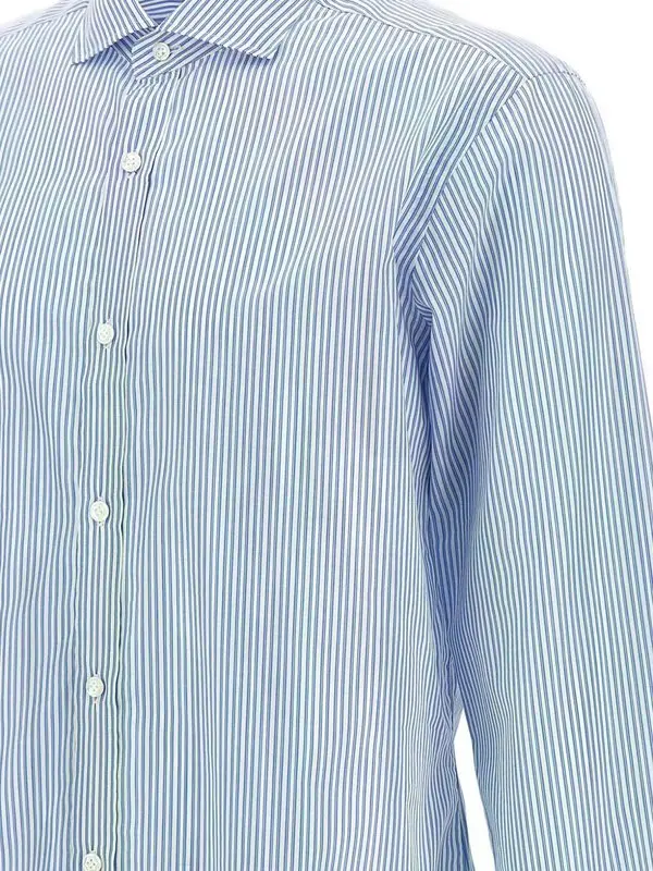 BARBA NAPOLI Striped Shirt - Blue