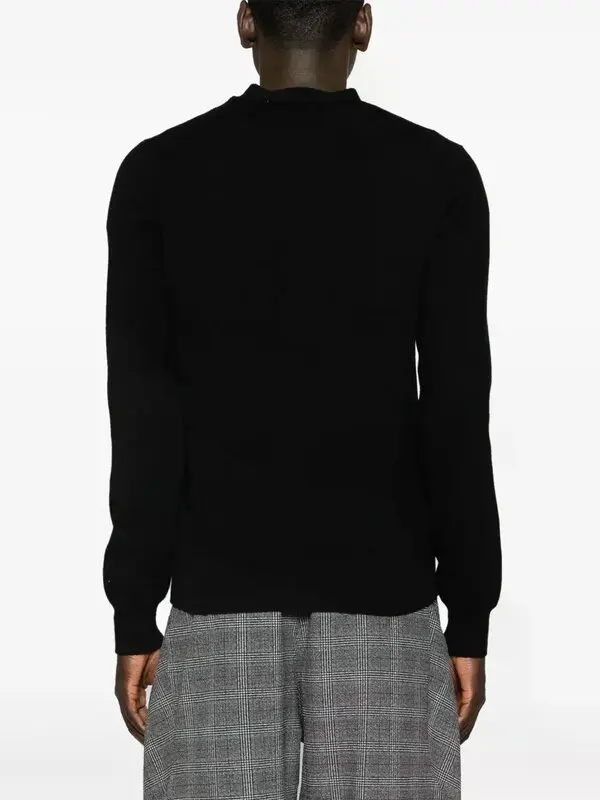 Play Comme Des Garcon Heart-patch Wool Cardigan