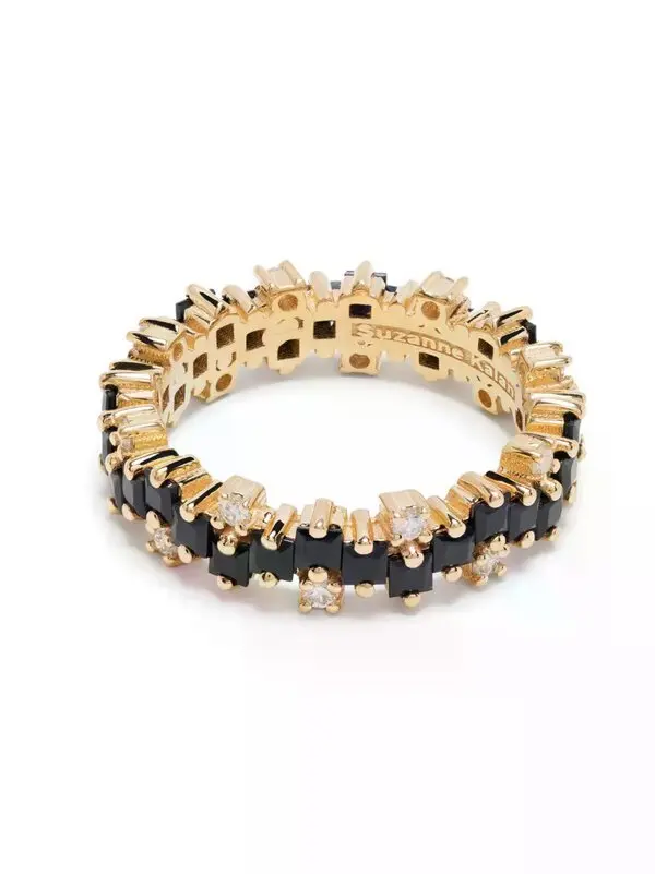 SUZANNE KALAN 18kt Yellow Sapphire And Diamond Fireworks Eternity Ring