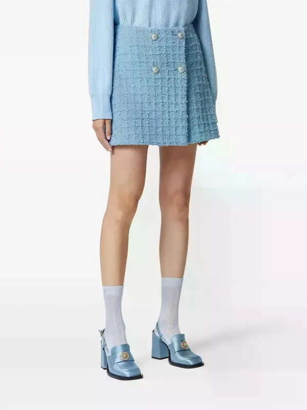 Versace Tweed High-waist Skirt
