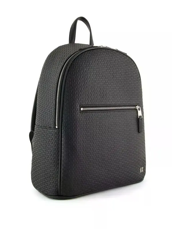 Armani Exchange All-over Embossed Logo Backpack