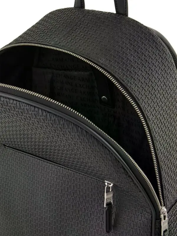 Armani Exchange All-over Embossed Logo Backpack