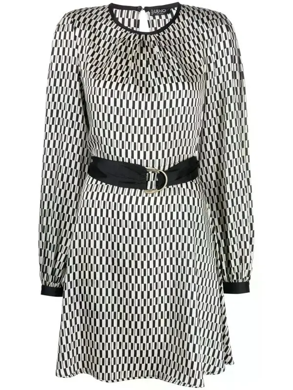 Liu Jo Graphic-print Belted Dress