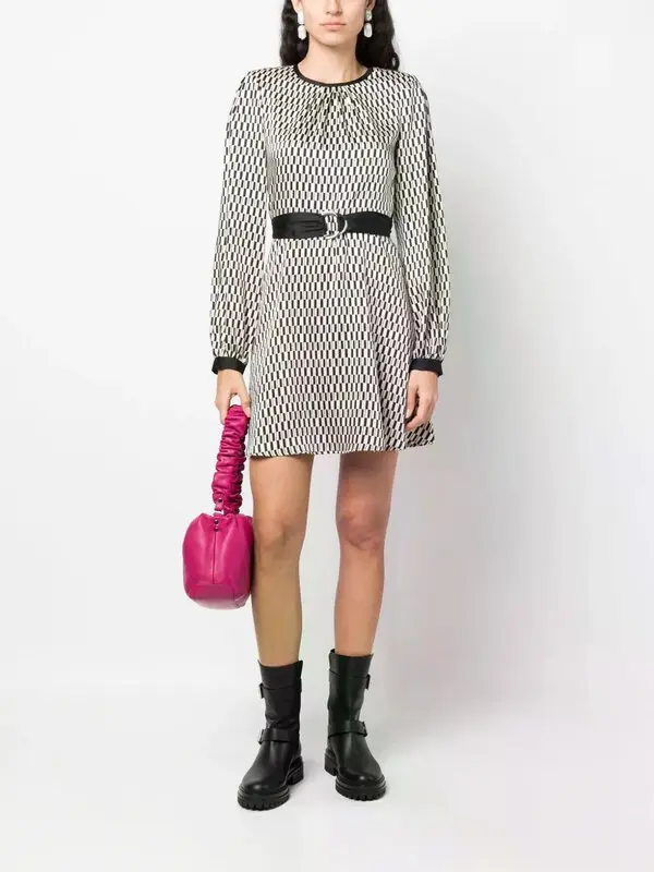 Liu Jo Graphic-print Belted Dress