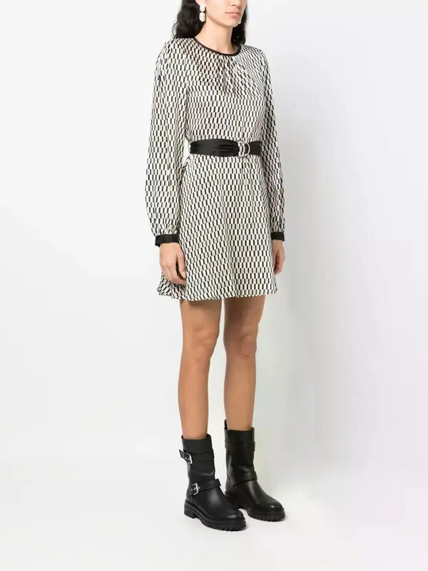 Liu Jo Graphic-print Belted Dress