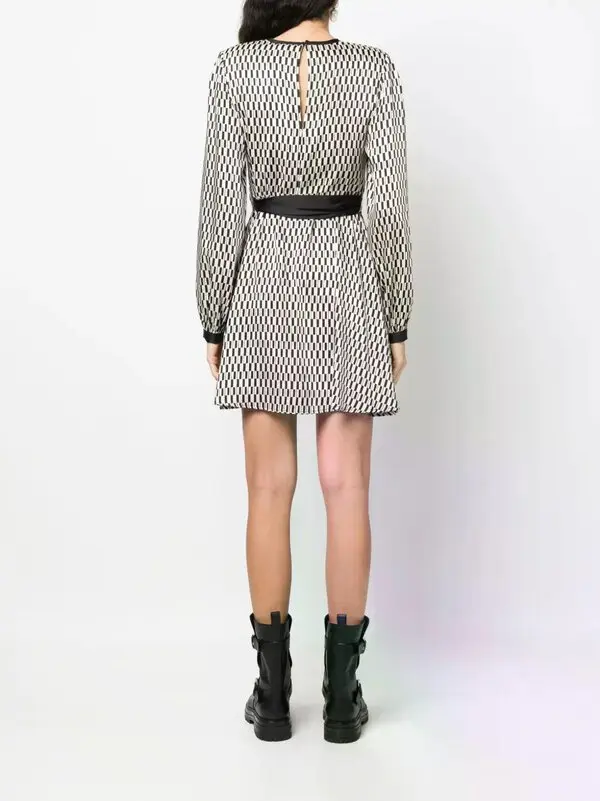 Liu Jo Graphic-print Belted Dress