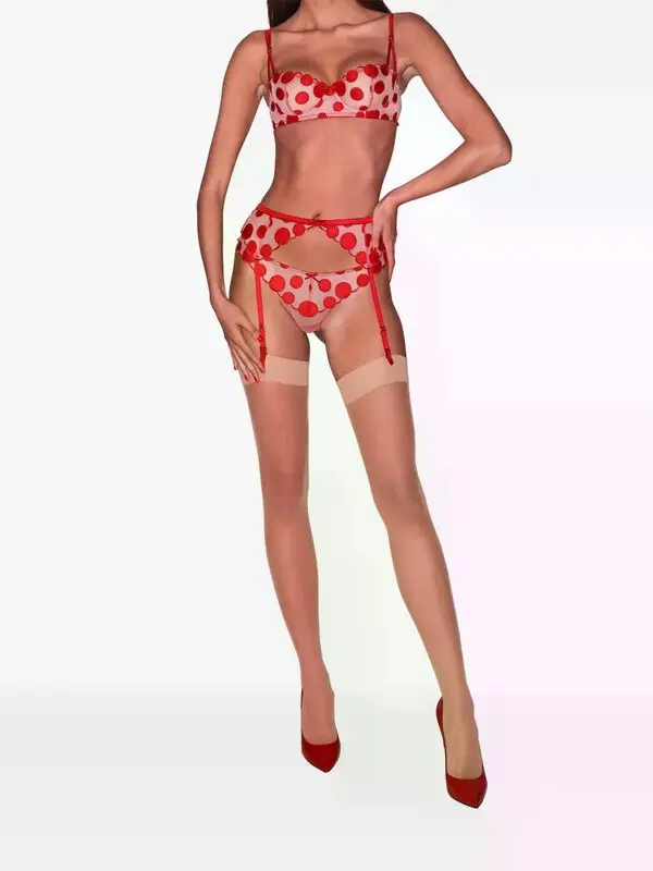 FLEUR DU MAL Polka-dot Garter