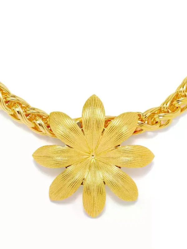 DESTREE Elizabeth Floral-detail Necklace - Gold
