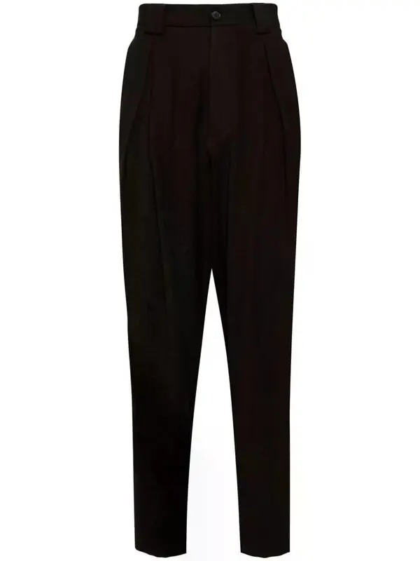Giorgio Armani Single-pleat Flannel Trousers