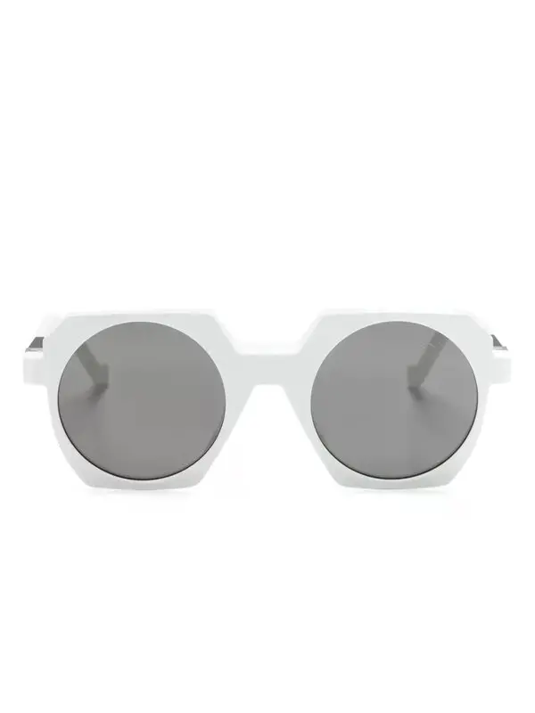 VAVA EYEWEAR Geometric Frame Sunglasses - White