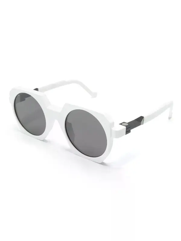 VAVA EYEWEAR Geometric Frame Sunglasses - White
