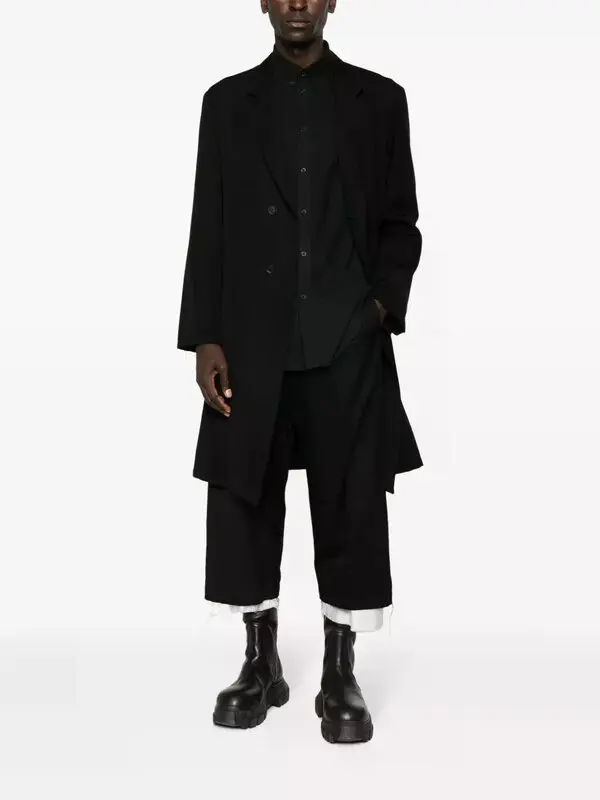 Yohji Yamamoto Single-breasted Wool Coat