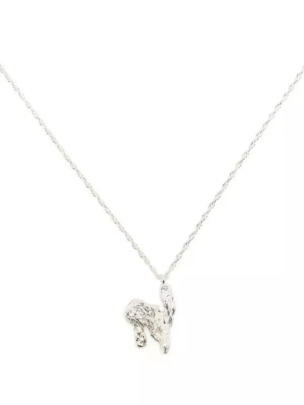 LOVENESS LEE Alphabet-charm Necklace - Silver