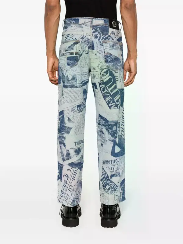 Versace Magazine Straight Jeans