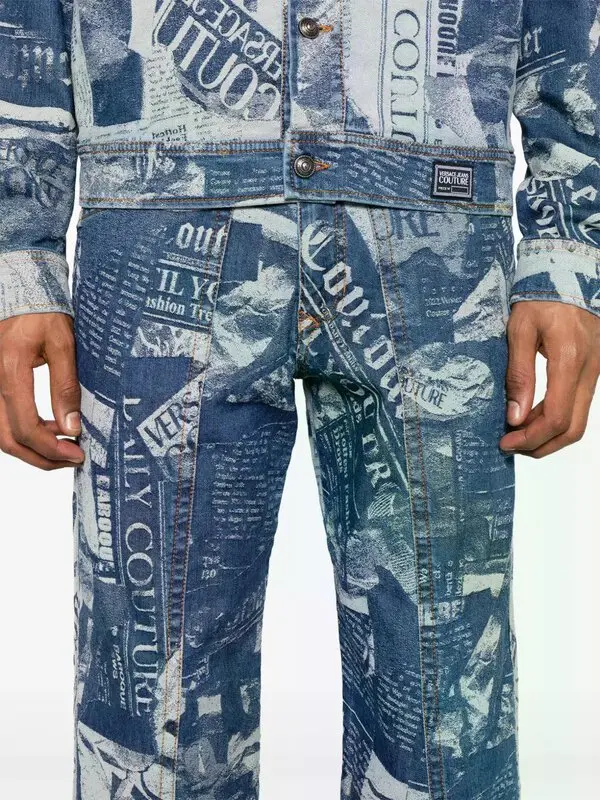 Versace Magazine Straight Jeans
