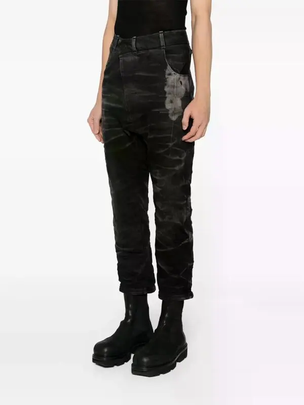 Boris Bidjan Saberi Distressed Cropped Jeans
