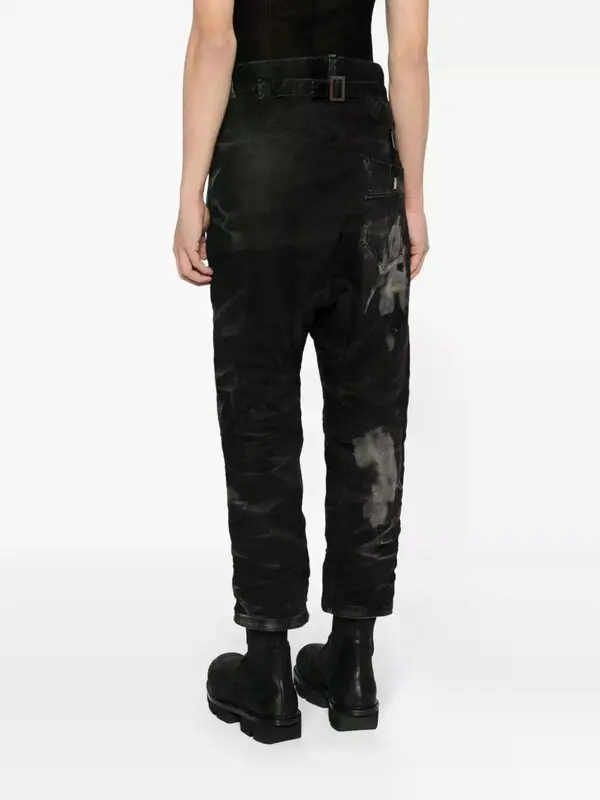 Boris Bidjan Saberi Distressed Cropped Jeans