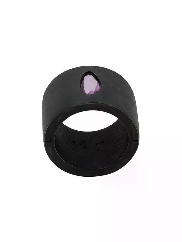 PARTS OF FOUR Sistema Pink Sapphire Ring - Grey