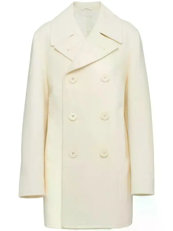 Prada Double-breasted Wool Pea Coat