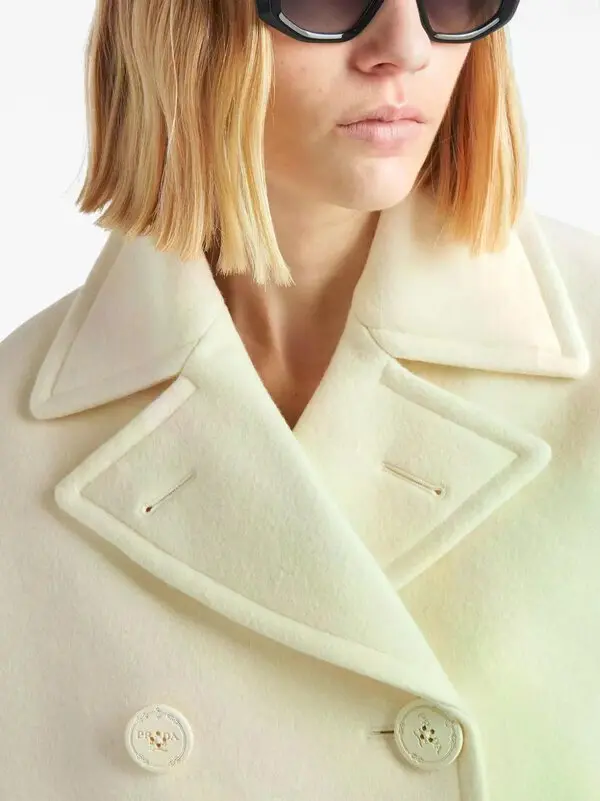 Prada Double-breasted Wool Pea Coat